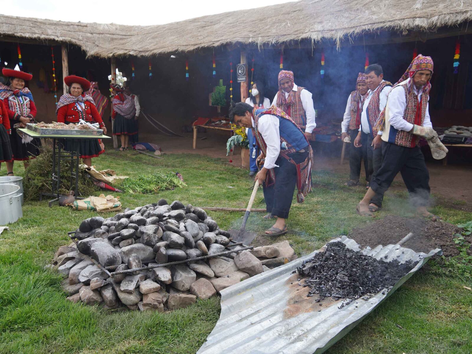 Chinchero Pachamanca Typical Peruvian dish step by step 1